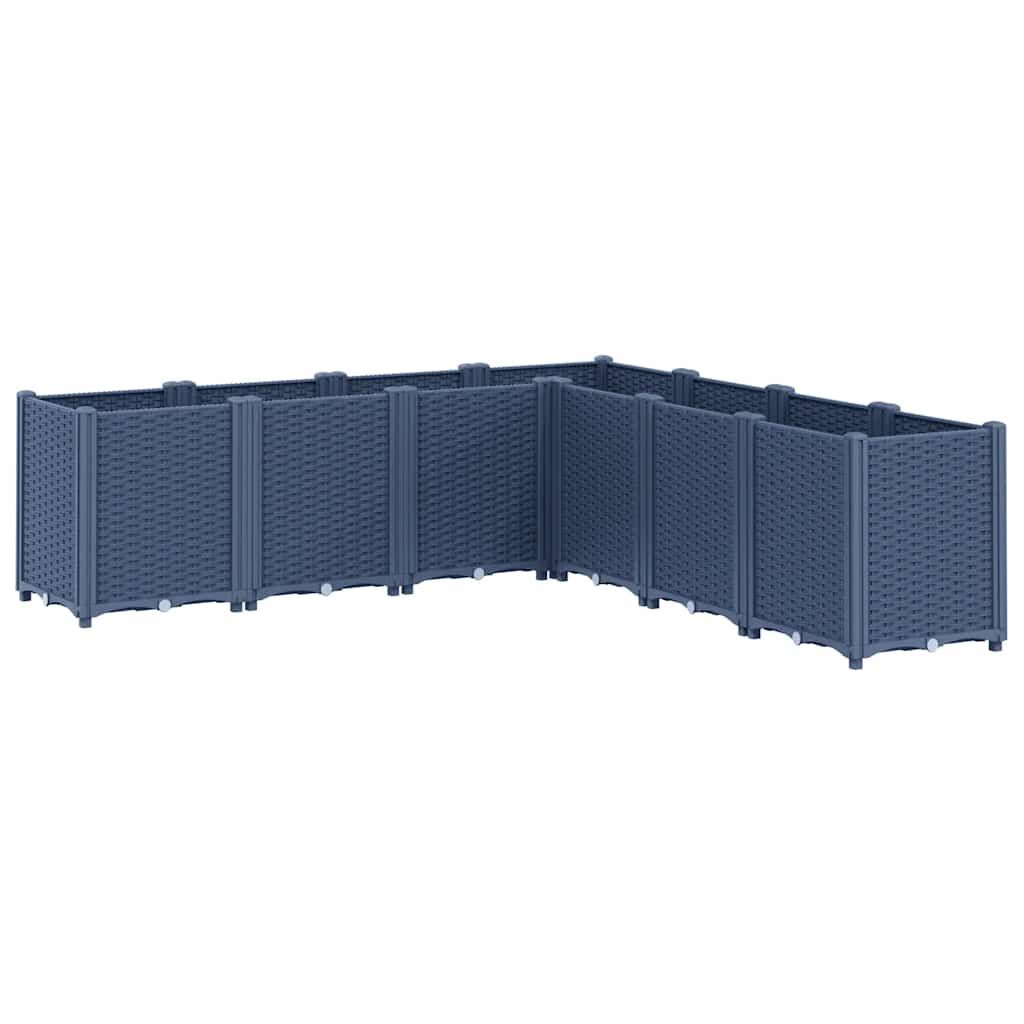 Kukkalaatikko puutarhaan PP, eri värejä ja kokoja (33699)
