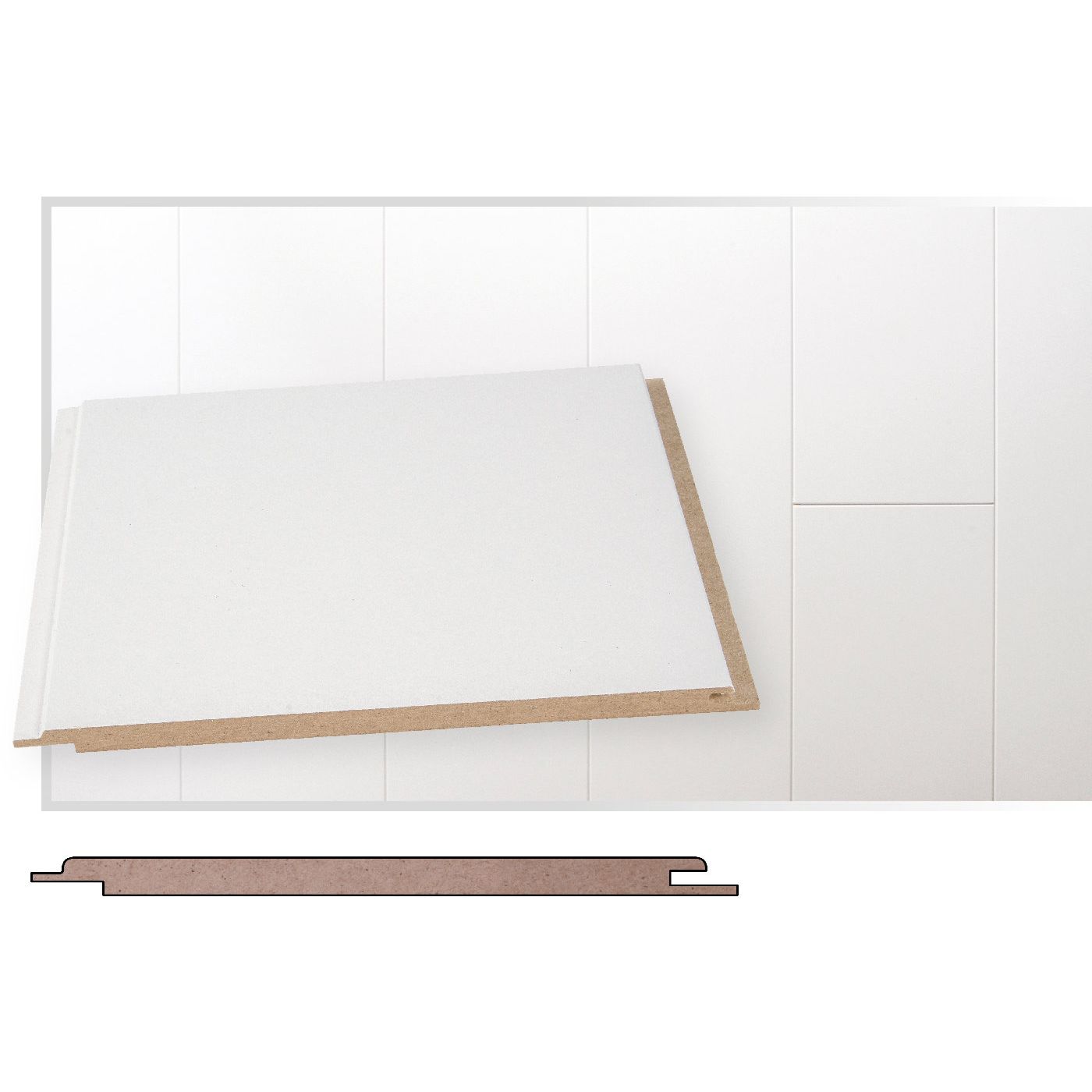 Sisustuspaneeli Maler STP-0, 8x185x2070mm, mdf, ympäripontattu ...