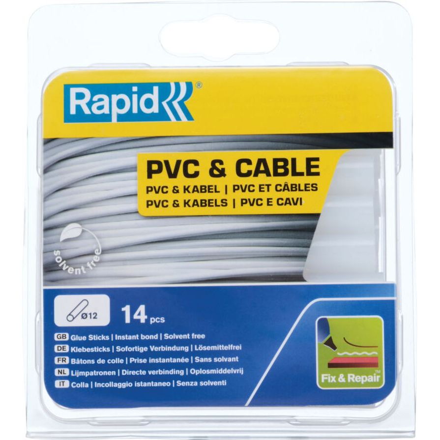 Liima Rapid 12mm 9.5cm 14kpl muovi/kaapeli | Taloon.com