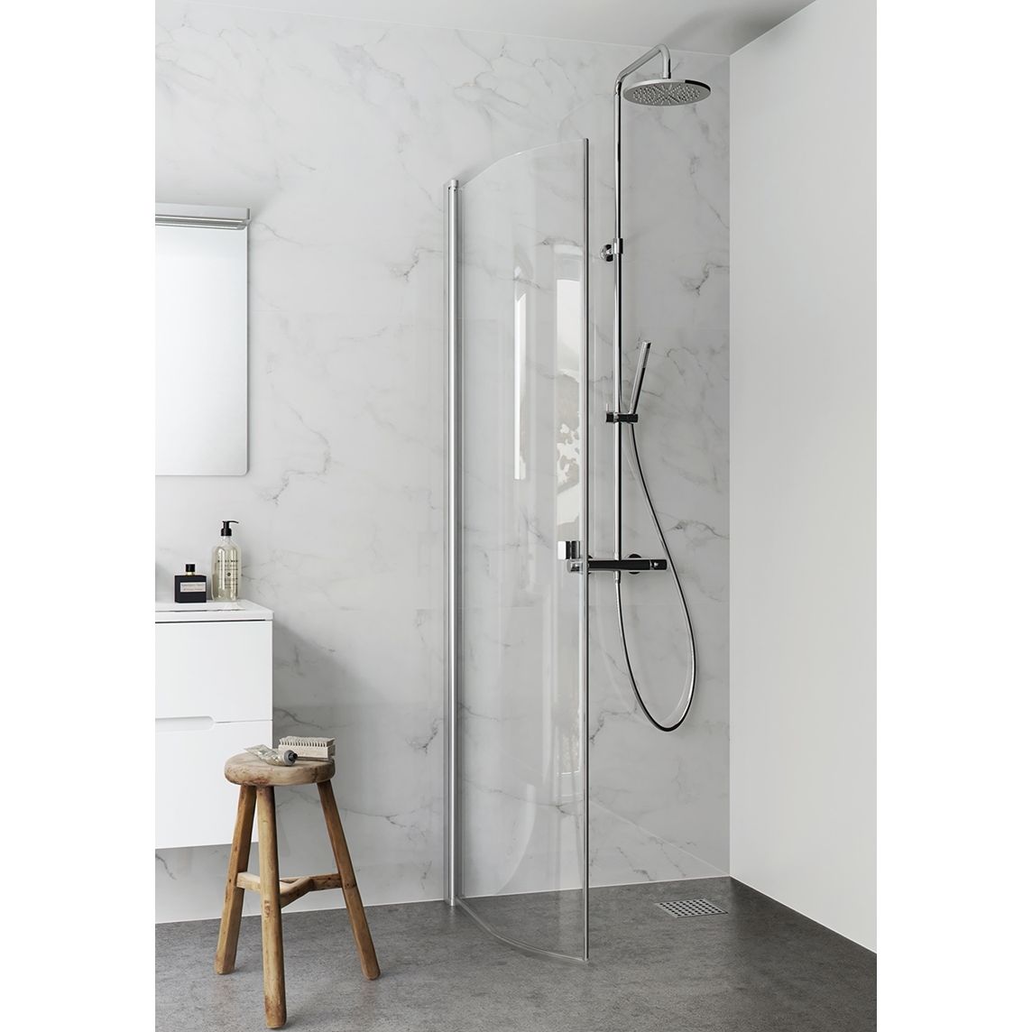 Kaareva ovi 80 kirkas lasi | Taloon.com