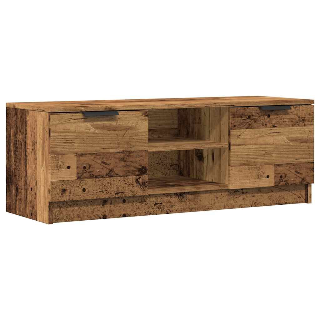 TV-kaappi vanhaa puuta 102x35x36,5 cm tekninen puu (56858)